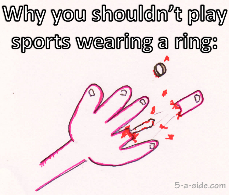 Can You Play Sports Wearing a Ring? | 5-a-side.com